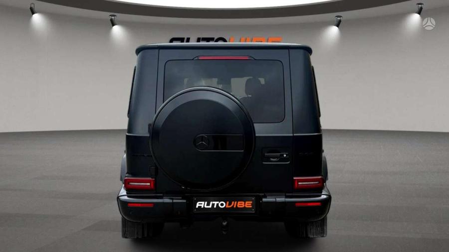 Black Mercedes-Benz G63 AMG 2021 in Vilnius, with an engine capacity of 3.98 L and mileage of 82 thousand km for 133333 €, photo 6 on AUTOMOTO.COM.LV