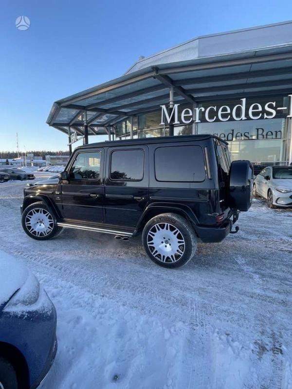 Black Mercedes-Benz G63 AMG 2023 in Vilnius, with an engine capacity of 4.00 L and mileage of 18 thousand km for 187770 €, photo 2 on AUTOMOTO.COM.LV