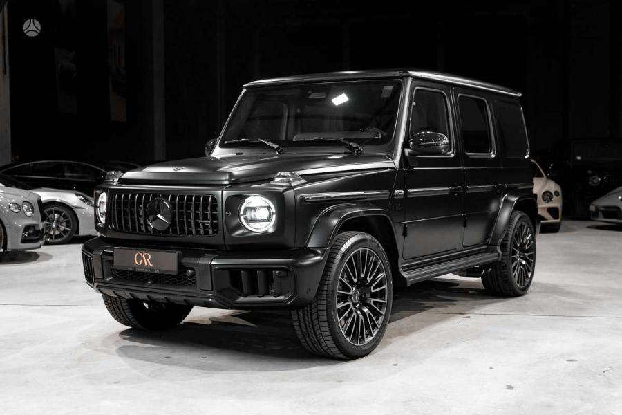 Melns Mercedes-Benz G63 AMG 2025 Rīga, ar dzinēja tilpumu 3.98 L un nobraukumu 0 tūkst. km par 278300 €, foto 1 vietnē AUTOMOTO.COM.LV