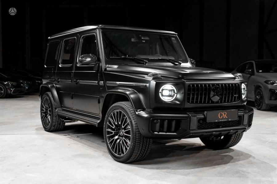 Melns Mercedes-Benz G63 AMG 2025 Rīga, ar dzinēja tilpumu 3.98 L un nobraukumu 0 tūkst. km par 278300 €, foto 4 vietnē AUTOMOTO.COM.LV