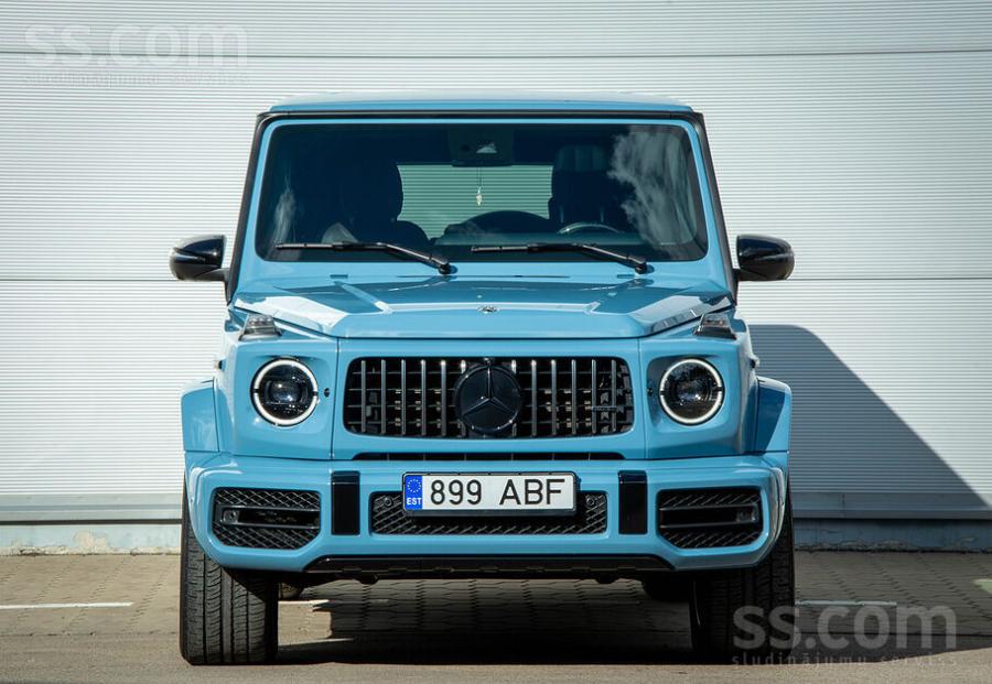 Zils Mercedes-Benz G63 AMG 2021 Rīga, ar dzinēja tilpumu 4.00 L un nobraukumu 80 tūkst. km par 139000 €, foto 1 vietnē AUTOMOTO.COM.LV