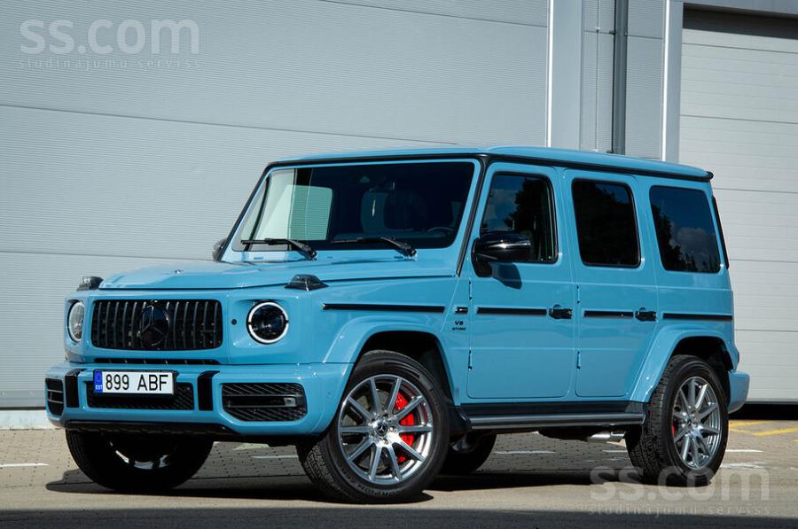 Zils Mercedes-Benz G63 AMG 2021 Rīga, ar dzinēja tilpumu 4.00 L un nobraukumu 80 tūkst. km par 139000 €, foto 5 vietnē AUTOMOTO.COM.LV