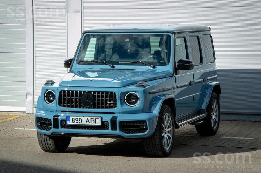 Zils Mercedes-Benz G63 AMG 2021 Rīga, ar dzinēja tilpumu 4.00 L un nobraukumu 80 tūkst. km par 139000 €, foto 12 vietnē AUTOMOTO.COM.LV