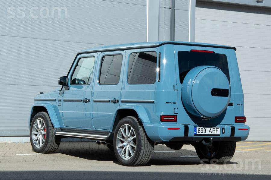 Zils Mercedes-Benz G63 AMG 2021 Rīga, ar dzinēja tilpumu 4.00 L un nobraukumu 80 tūkst. km par 139000 €, foto 13 vietnē AUTOMOTO.COM.LV