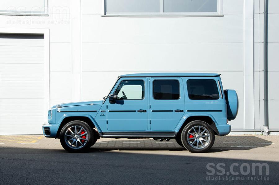 Zils Mercedes-Benz G63 AMG 2021 Rīga, ar dzinēja tilpumu 4.00 L un nobraukumu 80 tūkst. km par 139000 €, foto 14 vietnē AUTOMOTO.COM.LV