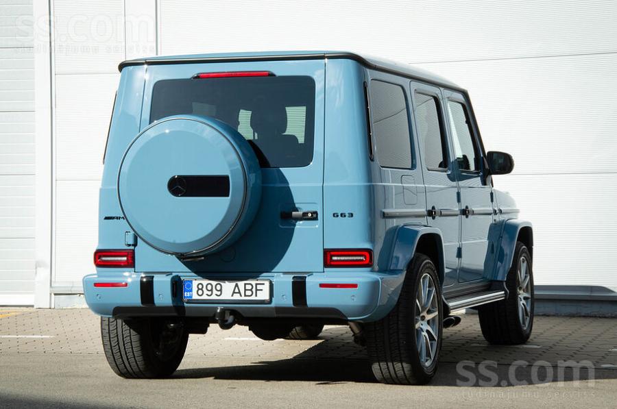 Zils Mercedes-Benz G63 AMG 2021 Rīga, ar dzinēja tilpumu 4.00 L un nobraukumu 80 tūkst. km par 139000 €, foto 15 vietnē AUTOMOTO.COM.LV