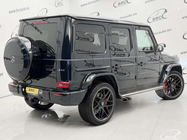 Green Mercedes-Benz G63 AMG 2021 in Vilnius, with an engine capacity of 3.98 L and mileage of 99 thousand km for 114900 €, photo 3 on AUTOMOTO.COM.LV