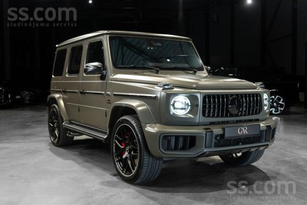Green Mercedes-Benz G63 AMG 2025 in Riga, with an engine capacity of 4.00 L and mileage of 4 thousand km for 260000 €, photo 3 on AUTOMOTO.COM.LV