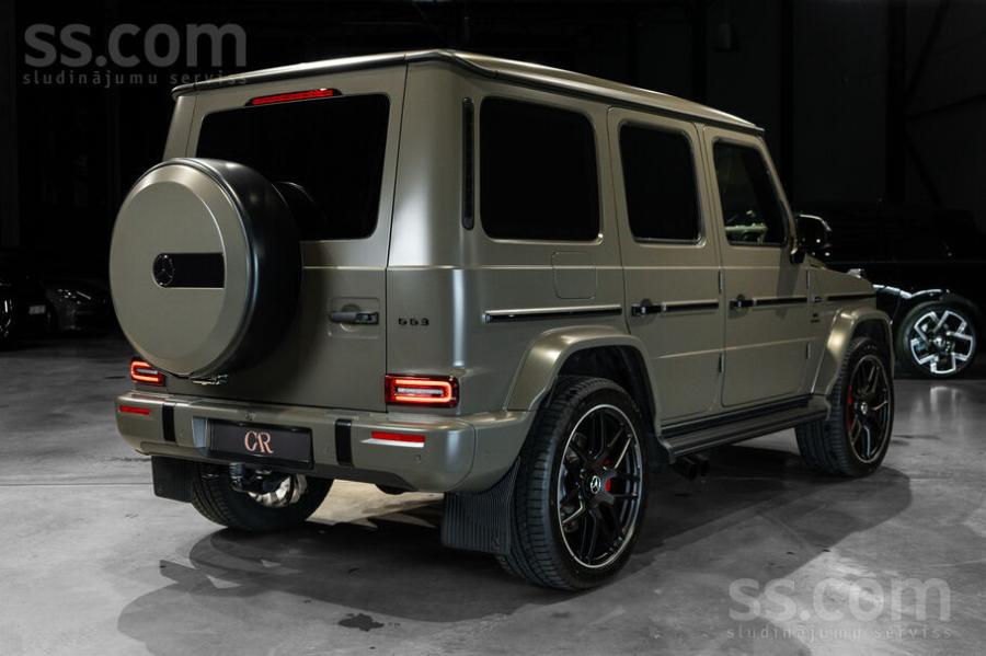 Green Mercedes-Benz G63 AMG 2025 in Riga, with an engine capacity of 4.00 L and mileage of 4 thousand km for 260000 €, photo 5 on AUTOMOTO.COM.LV