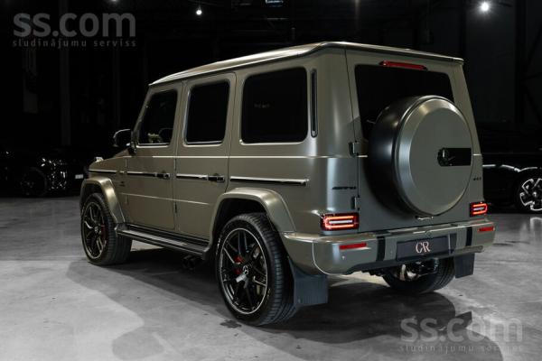 Green Mercedes-Benz G63 AMG 2025 in Riga, with an engine capacity of 4.00 L and mileage of 4 thousand km for 260000 €, photo 6 on AUTOMOTO.COM.LV