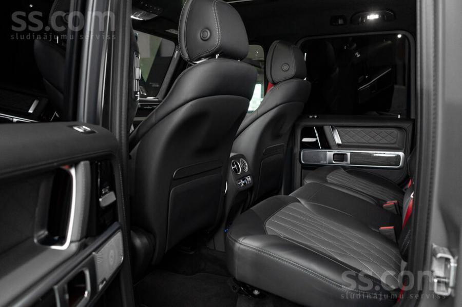Green Mercedes-Benz G63 AMG 2025 in Riga, with an engine capacity of 4.00 L and mileage of 4 thousand km for 260000 €, photo 13 on AUTOMOTO.COM.LV