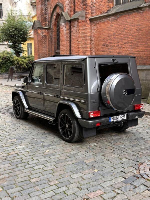 Grey Mercedes-Benz G63 AMG 2014 in Riga, with an engine capacity of 5.50 L and mileage of 144 thousand km for 55000 €, photo 3 on AUTOMOTO.COM.LV