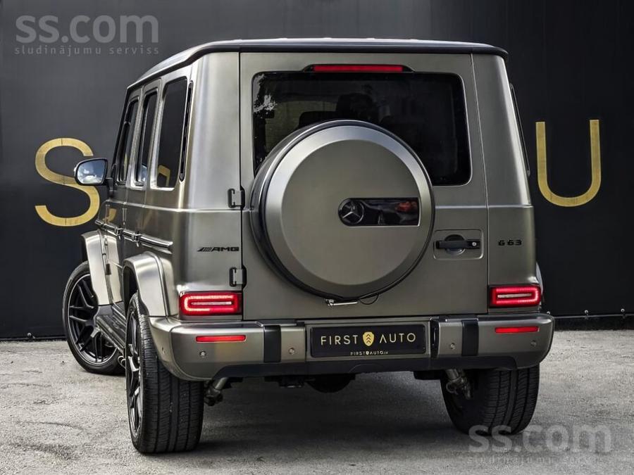 Pelēks Mercedes-Benz G63 AMG 2023 Tukums, ar dzinēja tilpumu 4.00 L un nobraukumu 30 tūkst. km par 164990 €, foto 5 vietnē AUTOMOTO.COM.LV