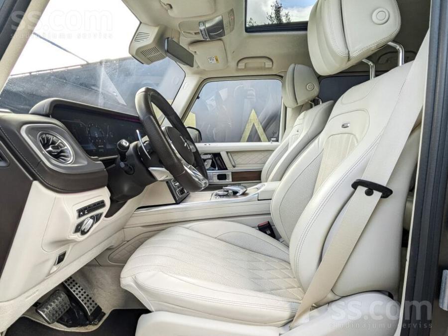 Pelēks Mercedes-Benz G63 AMG 2023 Tukums, ar dzinēja tilpumu 4.00 L un nobraukumu 30 tūkst. km par 164990 €, foto 8 vietnē AUTOMOTO.COM.LV