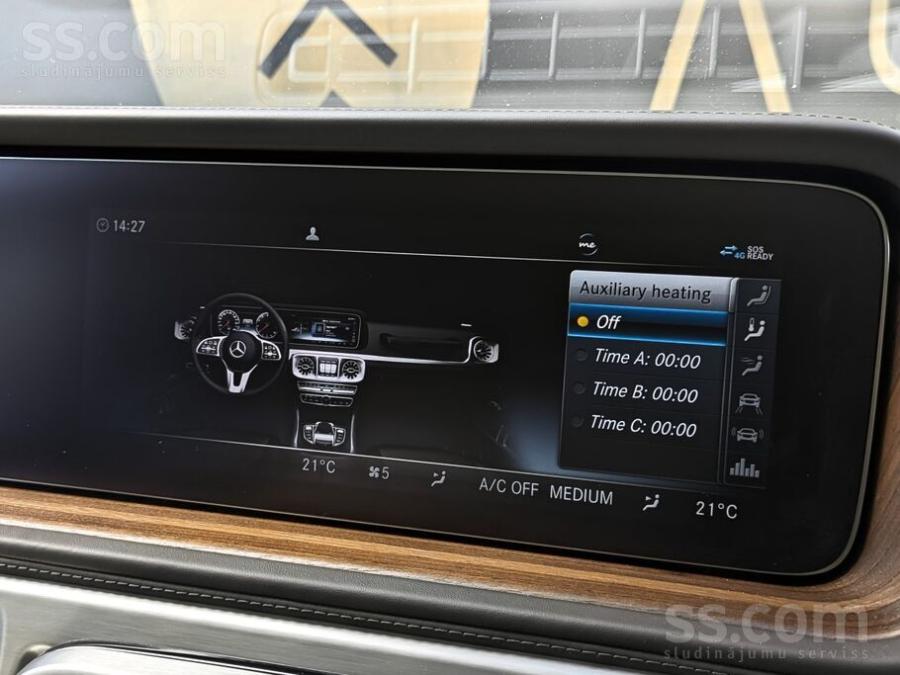 Pelēks Mercedes-Benz G63 AMG 2023 Tukums, ar dzinēja tilpumu 4.00 L un nobraukumu 30 tūkst. km par 164990 €, foto 23 vietnē AUTOMOTO.COM.LV