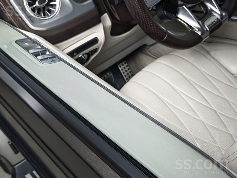 Pelēks Mercedes-Benz G63 AMG 2023 Tukums, ar dzinēja tilpumu 4.00 L un nobraukumu 30 tūkst. km par 164990 €, foto 32 vietnē AUTOMOTO.COM.LV