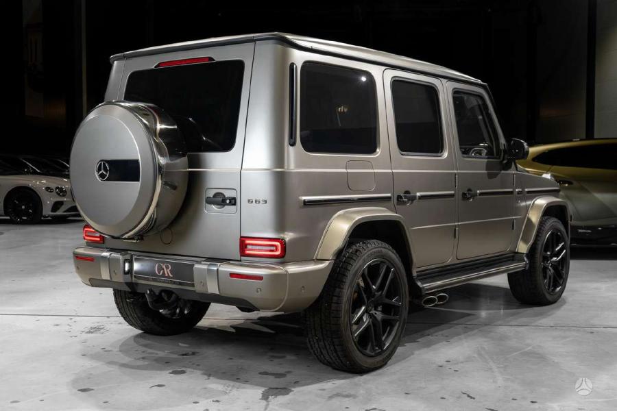 Pelēks Mercedes-Benz G63 AMG 2024 Rīga, ar dzinēja tilpumu 3.98 L un nobraukumu 20 tūkst. km par 189000 €, foto 4 vietnē AUTOMOTO.COM.LV