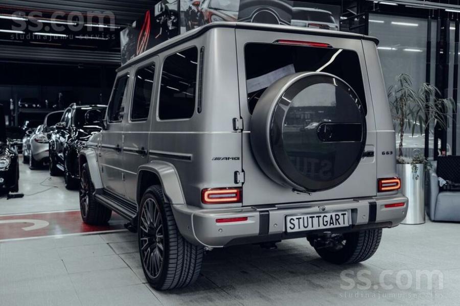 Pelēks Mercedes-Benz G63 AMG 2024 Rīga, ar dzinēja tilpumu 4.00 L un nobraukumu 26 tūkst. km par 220000 €, foto 7 vietnē AUTOMOTO.COM.LV