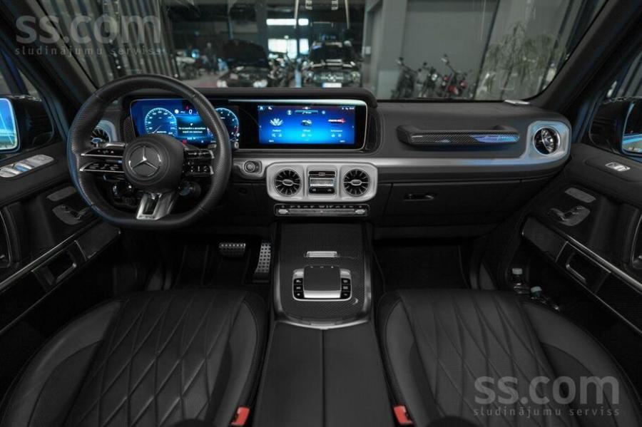 Pelēks Mercedes-Benz G63 AMG 2024 Rīga, ar dzinēja tilpumu 4.00 L un nobraukumu 26 tūkst. km par 220000 €, foto 19 vietnē AUTOMOTO.COM.LV