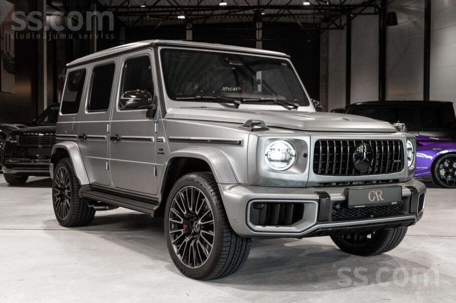 Pelēks Mercedes-Benz G63 AMG 2024 Rīga, ar dzinēja tilpumu 4.00 L un nobraukumu 13 tūkst. km par 254100 €, foto 4 vietnē AUTOMOTO.COM.LV