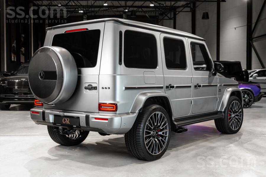 Pelēks Mercedes-Benz G63 AMG 2024 Rīga, ar dzinēja tilpumu 4.00 L un nobraukumu 13 tūkst. km par 254100 €, foto 5 vietnē AUTOMOTO.COM.LV
