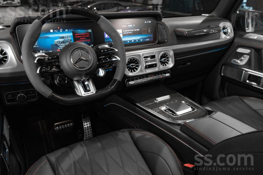 Pelēks Mercedes-Benz G63 AMG 2024 Rīga, ar dzinēja tilpumu 4.00 L un nobraukumu 13 tūkst. km par 254100 €, foto 10 vietnē AUTOMOTO.COM.LV