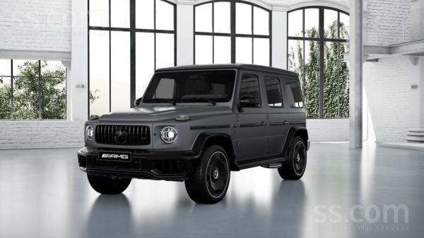 Pelēks Mercedes-Benz G63 AMG 2025 Rīga, ar dzinēja tilpumu 4.00 L un nobraukumu 4 tūkst. km par 259900 €, foto 1 vietnē AUTOMOTO.COM.LV