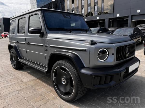 Grey Mercedes-Benz G63 AMG 2025 in Liepaja, with an engine capacity of 4.00 L and mileage of 6 thousand km for 245000 €, photo 1 on AUTOMOTO.COM.LV