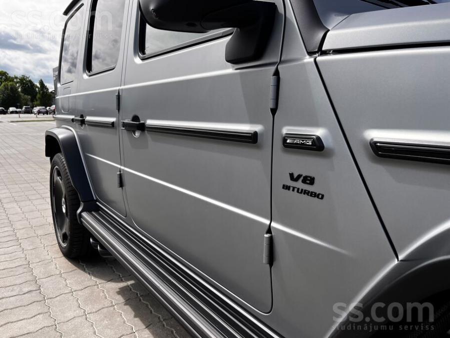 Grey Mercedes-Benz G63 AMG 2025 in Liepaja, with an engine capacity of 4.00 L and mileage of 6 thousand km for 245000 €, photo 7 on AUTOMOTO.COM.LV