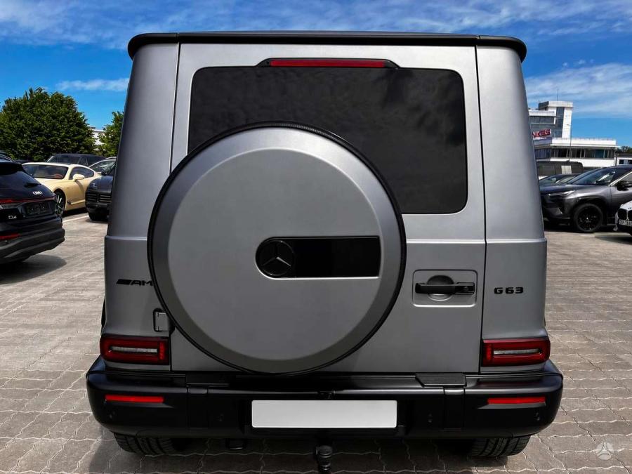 Grey Mercedes-Benz G63 AMG 2025 in Liepaja, with an engine capacity of 4.00 L and mileage of 8 thousand km for 242000 €, photo 1 on AUTOMOTO.COM.LV
