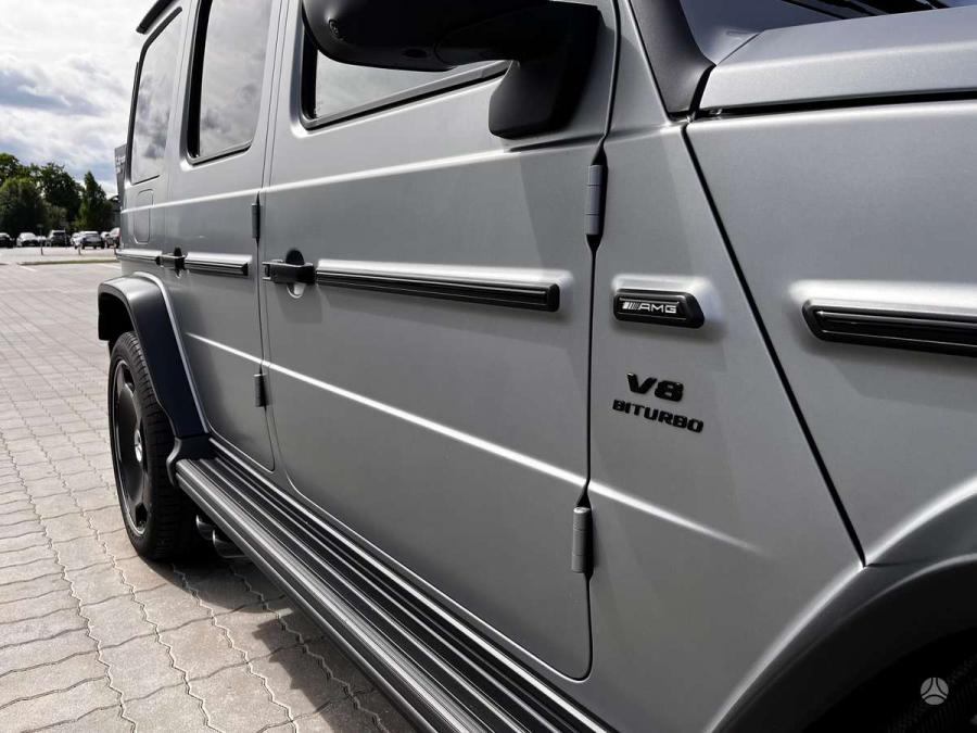 Grey Mercedes-Benz G63 AMG 2025 in Liepaja, with an engine capacity of 4.00 L and mileage of 8 thousand km for 242000 €, photo 7 on AUTOMOTO.COM.LV
