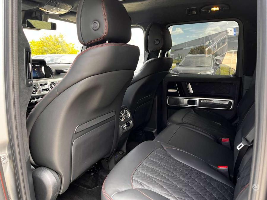 Grey Mercedes-Benz G63 AMG 2025 in Liepaja, with an engine capacity of 4.00 L and mileage of 8 thousand km for 242000 €, photo 11 on AUTOMOTO.COM.LV