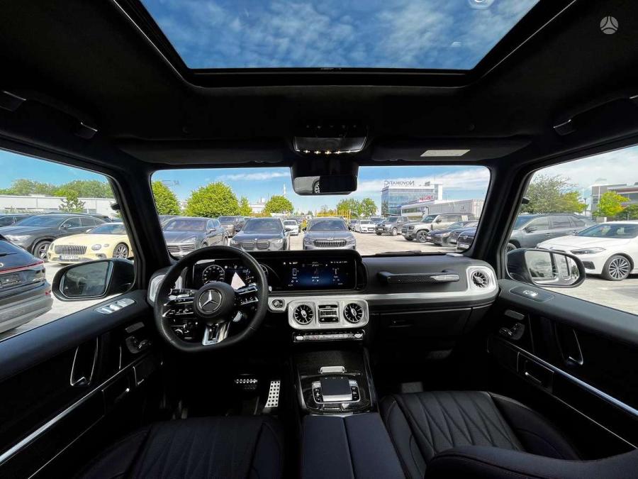 Grey Mercedes-Benz G63 AMG 2025 in Liepaja, with an engine capacity of 4.00 L and mileage of 8 thousand km for 242000 €, photo 13 on AUTOMOTO.COM.LV