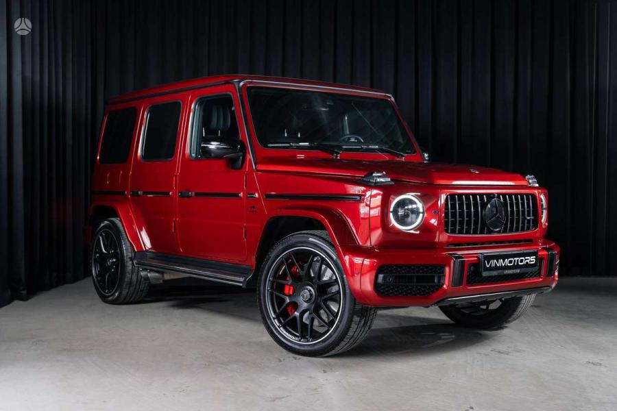 Sarkans Mercedes-Benz G63 AMG 2023 Viļņa, ar dzinēja tilpumu 3.98 L un nobraukumu 27 tūkst. km par 169999 €, foto 4 vietnē AUTOMOTO.COM.LV