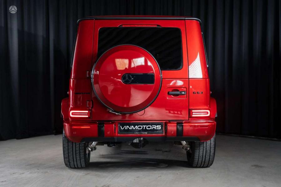 Sarkans Mercedes-Benz G63 AMG 2023 Viļņa, ar dzinēja tilpumu 3.98 L un nobraukumu 27 tūkst. km par 169999 €, foto 6 vietnē AUTOMOTO.COM.LV