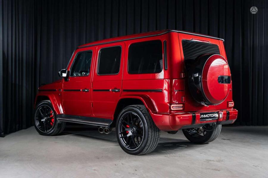 Sarkans Mercedes-Benz G63 AMG 2023 Viļņa, ar dzinēja tilpumu 3.98 L un nobraukumu 27 tūkst. km par 169999 €, foto 7 vietnē AUTOMOTO.COM.LV