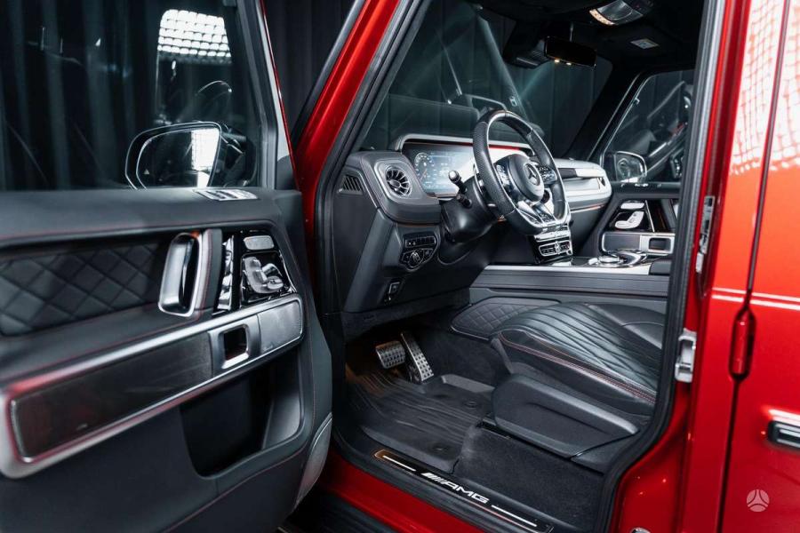 Sarkans Mercedes-Benz G63 AMG 2023 Viļņa, ar dzinēja tilpumu 3.98 L un nobraukumu 27 tūkst. km par 169999 €, foto 20 vietnē AUTOMOTO.COM.LV