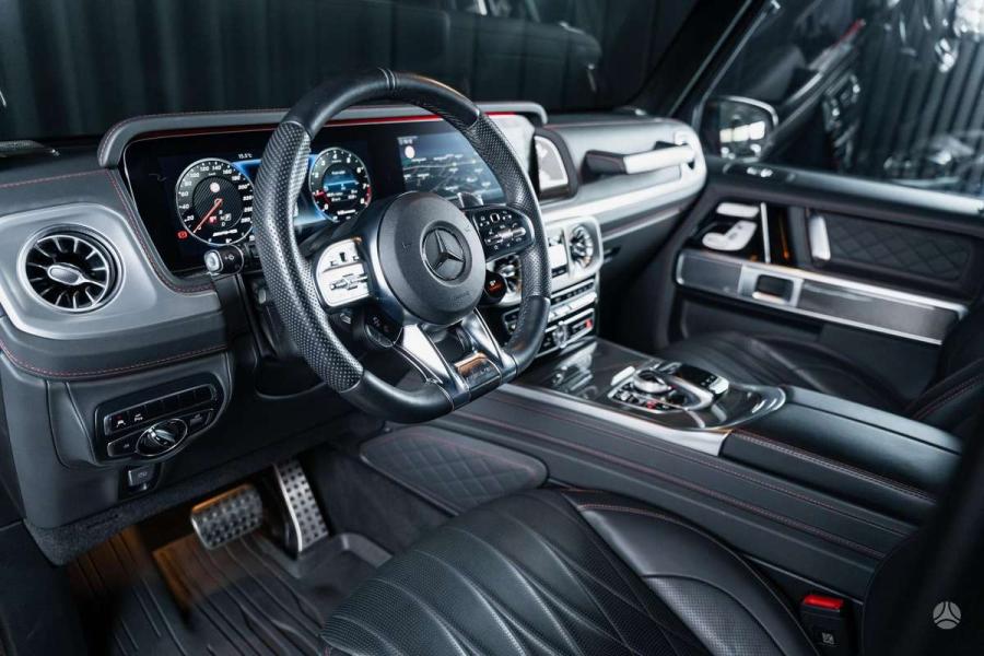 Sarkans Mercedes-Benz G63 AMG 2023 Viļņa, ar dzinēja tilpumu 3.98 L un nobraukumu 27 tūkst. km par 169999 €, foto 24 vietnē AUTOMOTO.COM.LV