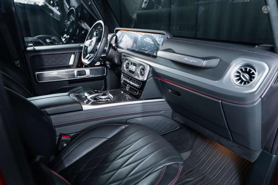 Sarkans Mercedes-Benz G63 AMG 2023 Viļņa, ar dzinēja tilpumu 3.98 L un nobraukumu 27 tūkst. km par 169999 €, foto 41 vietnē AUTOMOTO.COM.LV