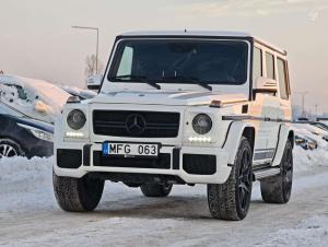 Balts Mercedes-Benz G63 AMG 2014 Viļņa, ar dzinēja tilpumu 5.46 L un nobraukumu 179 tūkst. km par 52000 €, foto 3 vietnē AUTOMOTO.COM.LV