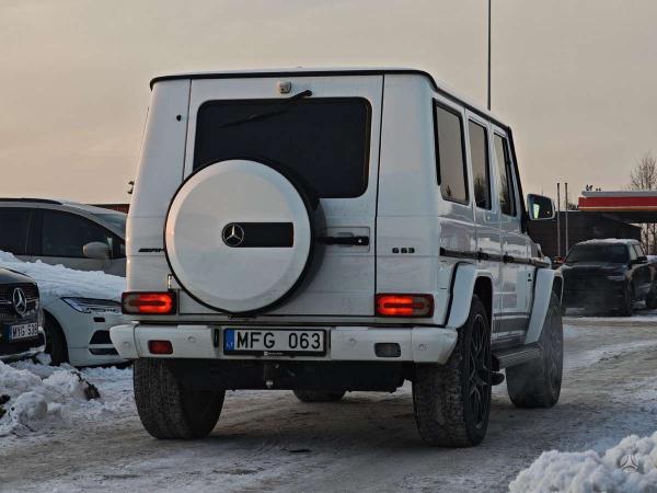 Balts Mercedes-Benz G63 AMG 2014 Viļņa, ar dzinēja tilpumu 5.46 L un nobraukumu 179 tūkst. km par 52000 €, foto 4 vietnē AUTOMOTO.COM.LV