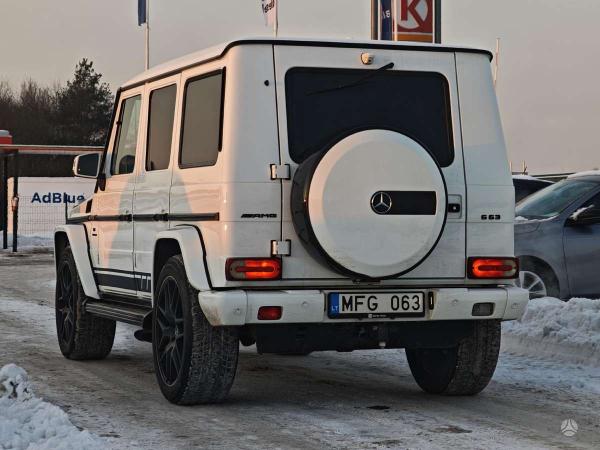 Balts Mercedes-Benz G63 AMG 2014 Viļņa, ar dzinēja tilpumu 5.46 L un nobraukumu 179 tūkst. km par 52000 €, foto 7 vietnē AUTOMOTO.COM.LV