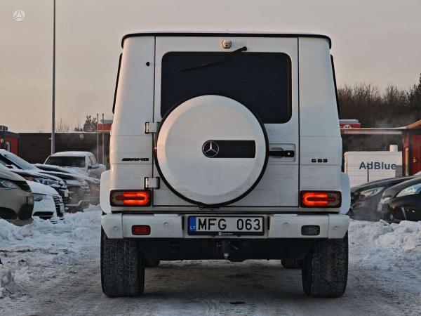 Balts Mercedes-Benz G63 AMG 2014 Viļņa, ar dzinēja tilpumu 5.46 L un nobraukumu 179 tūkst. km par 52000 €, foto 8 vietnē AUTOMOTO.COM.LV