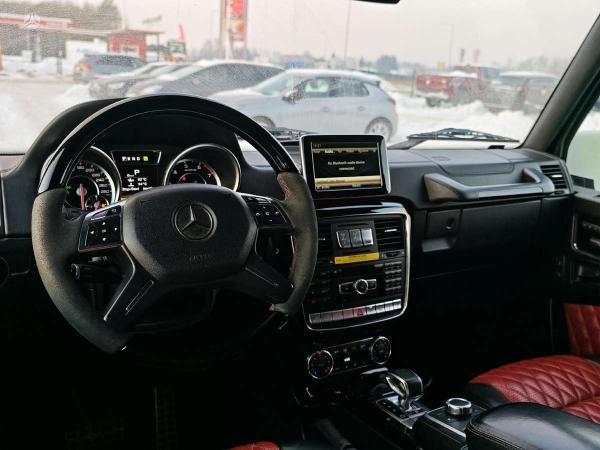 Balts Mercedes-Benz G63 AMG 2014 Viļņa, ar dzinēja tilpumu 5.46 L un nobraukumu 179 tūkst. km par 52000 €, foto 10 vietnē AUTOMOTO.COM.LV