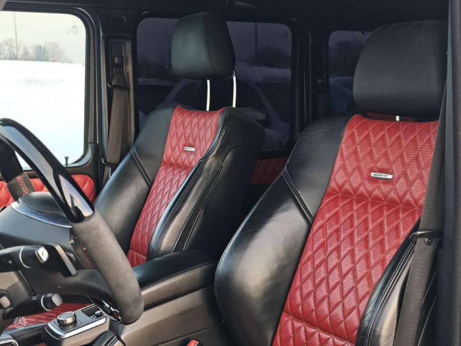 Balts Mercedes-Benz G63 AMG 2014 Viļņa, ar dzinēja tilpumu 5.46 L un nobraukumu 179 tūkst. km par 52000 €, foto 15 vietnē AUTOMOTO.COM.LV