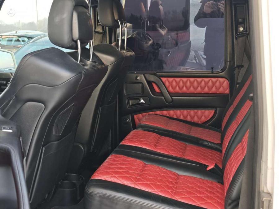 Balts Mercedes-Benz G63 AMG 2014 Viļņa, ar dzinēja tilpumu 5.46 L un nobraukumu 179 tūkst. km par 52000 €, foto 21 vietnē AUTOMOTO.COM.LV