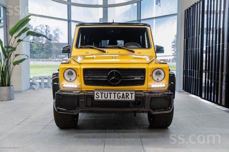 Dzeltens Mercedes-Benz G63 AMG 2016 Rīga, ar dzinēja tilpumu 5.50 L un nobraukumu 32 tūkst. km par 175000 €, foto 3 vietnē AUTOMOTO.COM.LV