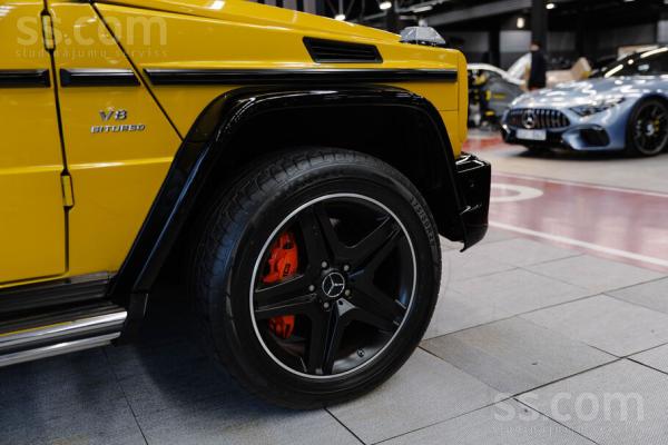 Dzeltens Mercedes-Benz G63 AMG 2016 Rīga, ar dzinēja tilpumu 5.50 L un nobraukumu 32 tūkst. km par 175000 €, foto 6 vietnē AUTOMOTO.COM.LV