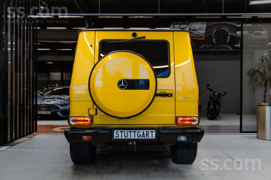 Dzeltens Mercedes-Benz G63 AMG 2016 Rīga, ar dzinēja tilpumu 5.50 L un nobraukumu 32 tūkst. km par 175000 €, foto 9 vietnē AUTOMOTO.COM.LV