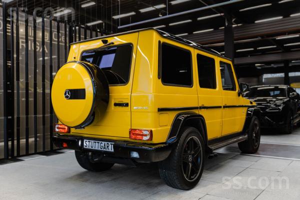 Dzeltens Mercedes-Benz G63 AMG 2016 Rīga, ar dzinēja tilpumu 5.50 L un nobraukumu 32 tūkst. km par 175000 €, foto 10 vietnē AUTOMOTO.COM.LV